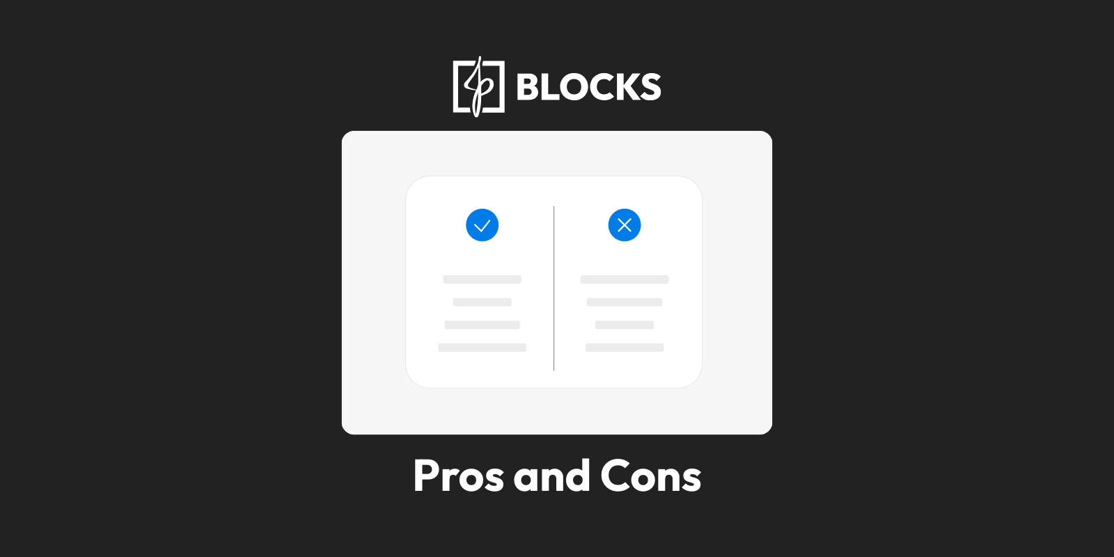 Pros and Cons Block - JP Blocks